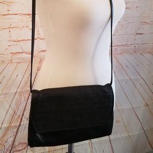 Ganson | Bags | Ganson Vintage Woven Black Leather Purse | Poshmark